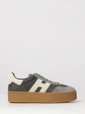 Hogan Platform Sneakers With H Logo - Grey