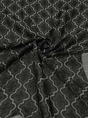 Emporio Armani Abstract Print Viscose And Modal Scarf - Black