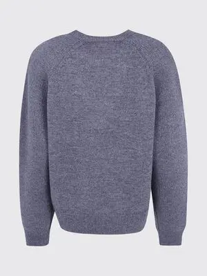 THE FRANKIE SHOP Crewneck Sweater In Wool Blend With Ribbed Edges