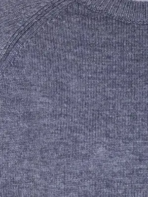 THE FRANKIE SHOP Crewneck Sweater In Wool Blend With Ribbed Edges