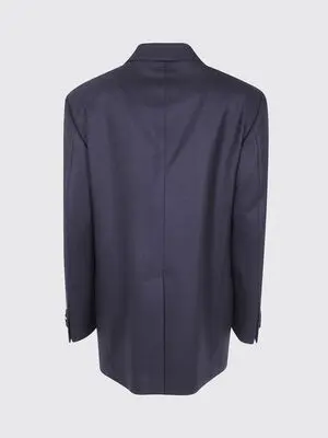 Tagliatore Single-breasted Virgin Wool Blazer With Peak Lapels