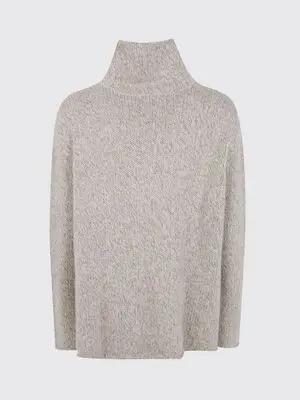 KUJTEN 100% Cashmere Turtleneck Sweater With Contrast Logo And Ribbed Trims