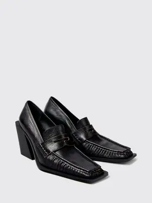 Camper Escandalo Leather Loafers - Black