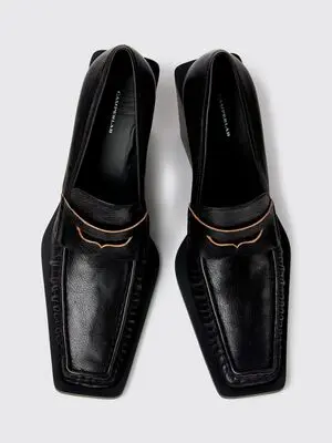 Camper Escandalo Leather Loafers - Black