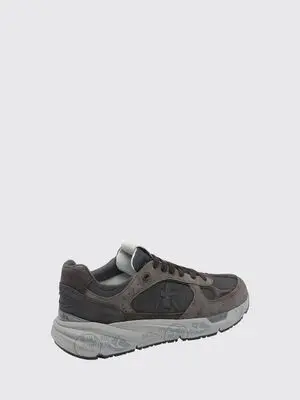 Premiata Mase Suede And Canvas Two-tone Sneakers - Brown