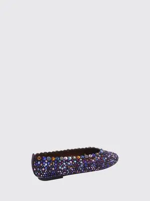 Kurt Geiger Crystal-embroidered Leather Ballerinas