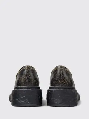 Camper Vamonos Two-tone Leather Loafers With Distressed Effect