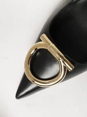 FERRAGAMO Gancini Low Heel Slingback Pumps