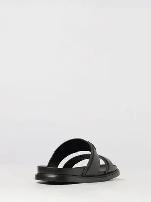 FERRAGAMO Embossed Gancini Rubber Flat Sandals
