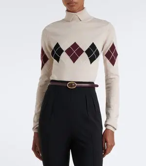 MUGLER Argyle Virgin Wool Sweater - Multicoloured