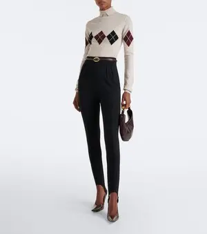 MUGLER Argyle Virgin Wool Sweater - Multicoloured