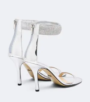 Mach & Mach She's A Lady Embellished Leather Sandals