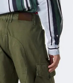 Loewe Cotton Satin Cargo Pants