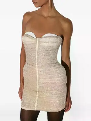 Elisabetta Franchi Polka-dot Draped Silk Dress