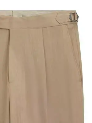 BOSS Tapered-fit Trousers In Virgin-wool Serge - Neutrals