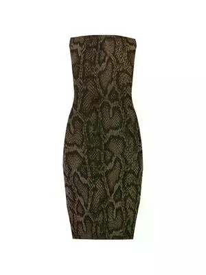 Wolford Python Print Shimmering Midi Dress