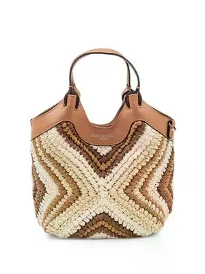 GIANNI CHIARINI Small Dua Chevron-knit Tote Bag