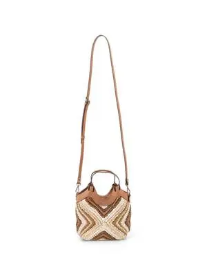 GIANNI CHIARINI Small Dua Chevron-knit Tote Bag