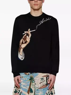 Amiri Smoke Merino Jumper