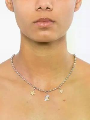 AGNES B. Charm Detail Necklace
