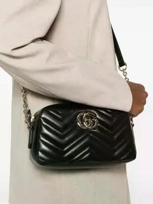 Gucci Gg Marmont Quilted Leather Camera Bag