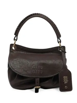 Miu Miu Rendez-vous Small Leather Handbag - Brown