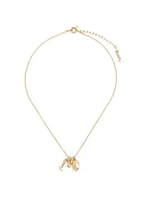 Saint Laurent Cassandre Flower Pendant Necklace