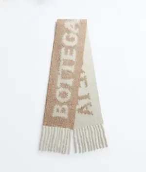 Bottega Veneta Jacquard Wool And Mohair Scarf - Hemp/parchment
