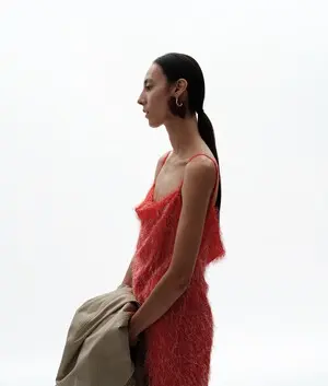 Bottega Veneta Viscose Fil Coupé Midi Dress