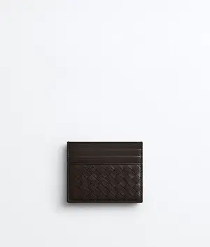 Bottega Veneta Intrecciato Piccolo Credit Card Case - Espresso