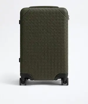 Bottega Veneta Odyssey Intrecciato Cabin Suitcase - Bark Green