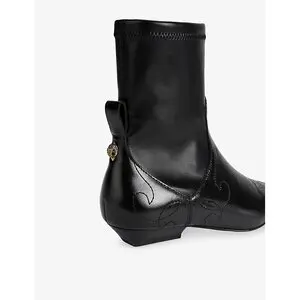 Kurt Geiger Arizona Flat Leather Boots