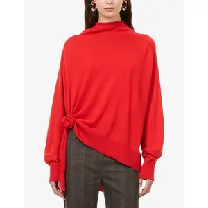 Magda Butrym Floral-trim Wool Jumper