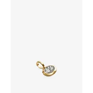 Monica Vinader 18ct Yellow Vermeil And Lab-grown Diamond Pendant