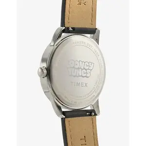 TIMEX Looney Tunes X Easy Reader Brass And Leather Strap Quartz Analog Watch 38mm