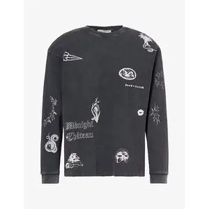 DUKE + DEXTER Mc Sketch Washed Printed Cotton Top