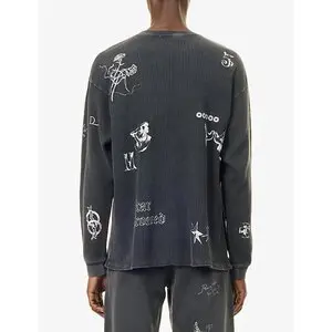 DUKE + DEXTER Mc Sketch Washed Printed Cotton Top