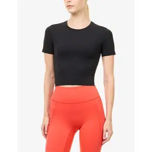 Nike Dri-fit Cropped Stretch-woven T-shirt