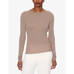 JOSEPH Geras Long-sleeved Cashmere Top