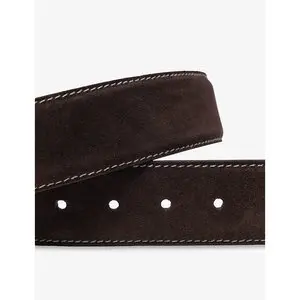 Maje Contrast-stitch Suede Belt