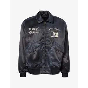 DUKE + DEXTER Raise Hell Embroidered Bomber Jacket