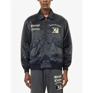 DUKE + DEXTER Raise Hell Embroidered Bomber Jacket