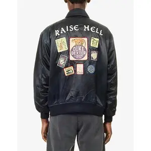 DUKE + DEXTER Raise Hell Embroidered Bomber Jacket
