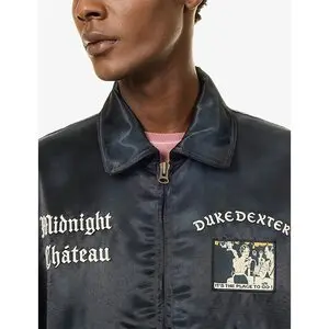 DUKE + DEXTER Raise Hell Embroidered Bomber Jacket