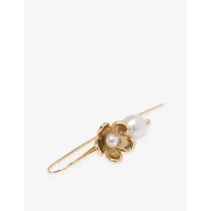 Maje Fine Flower -tone Brass Drop Earrings