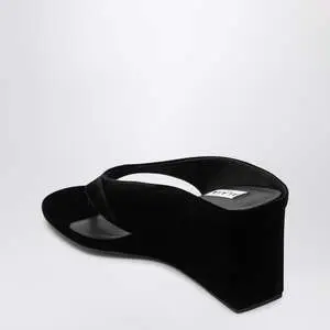 Alaïa Thong Mules With Wedge In Velvet