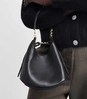 Harrods Small Leather Penny Shoulder Bag