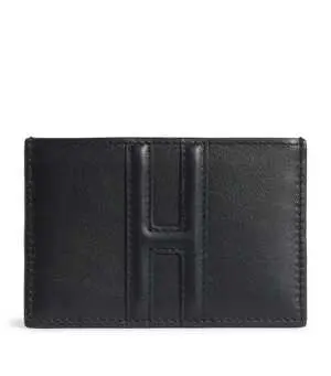 Harrods Leather Card Holder - Black