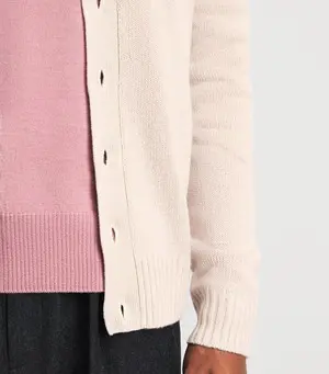 ALLUDE Wool-cashmere Collared Cardigan