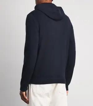 ALLUDE Wool-cashmere Zip-up Hoodie